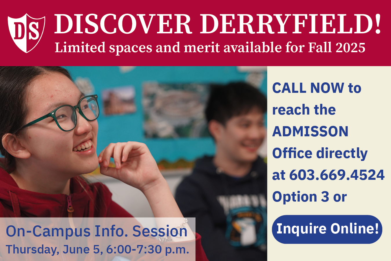 Private School in Manchester NH | The Derryfield School